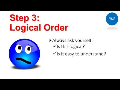 Video 2 Logical Order