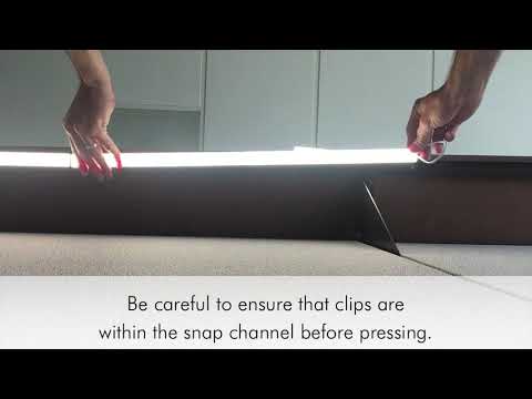 Goldeneye Lighting - Airelight™ Linear ES: Under Counter Snap Channel Installation