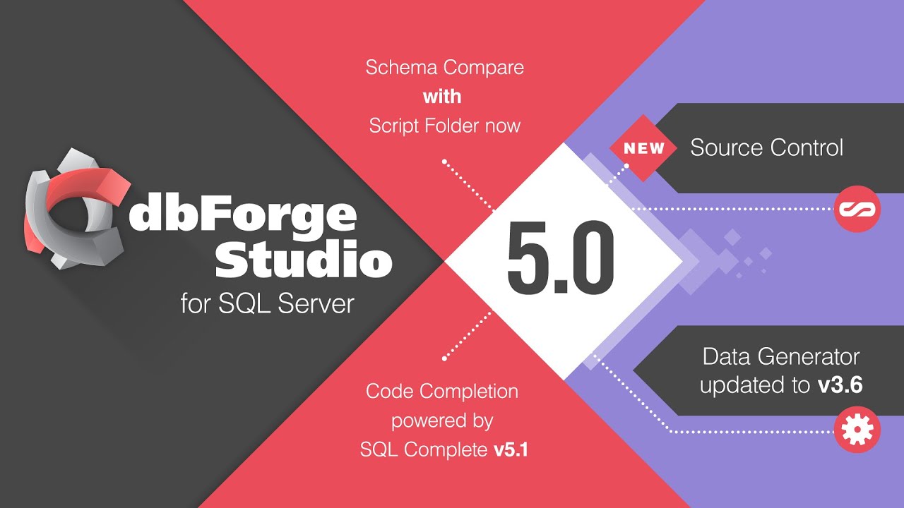 Improved Source Control, Data Generator, Code Completion in dbForge Studio for SQL Server v5.0