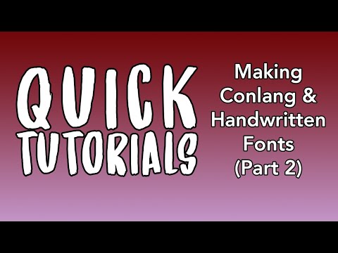 Making Conlang & Handwritten Fonts (Part 2) | Tutorial #Shorts