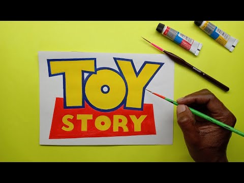 TOY STORY , How to make draw logo #howtodraw #drawlogo #howto