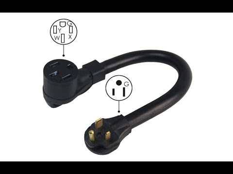 PLIS NEMA 6-50P to 14-50R WIth Handle Welding Dryer EV Charger Power Cord Adapter Connector-Overview