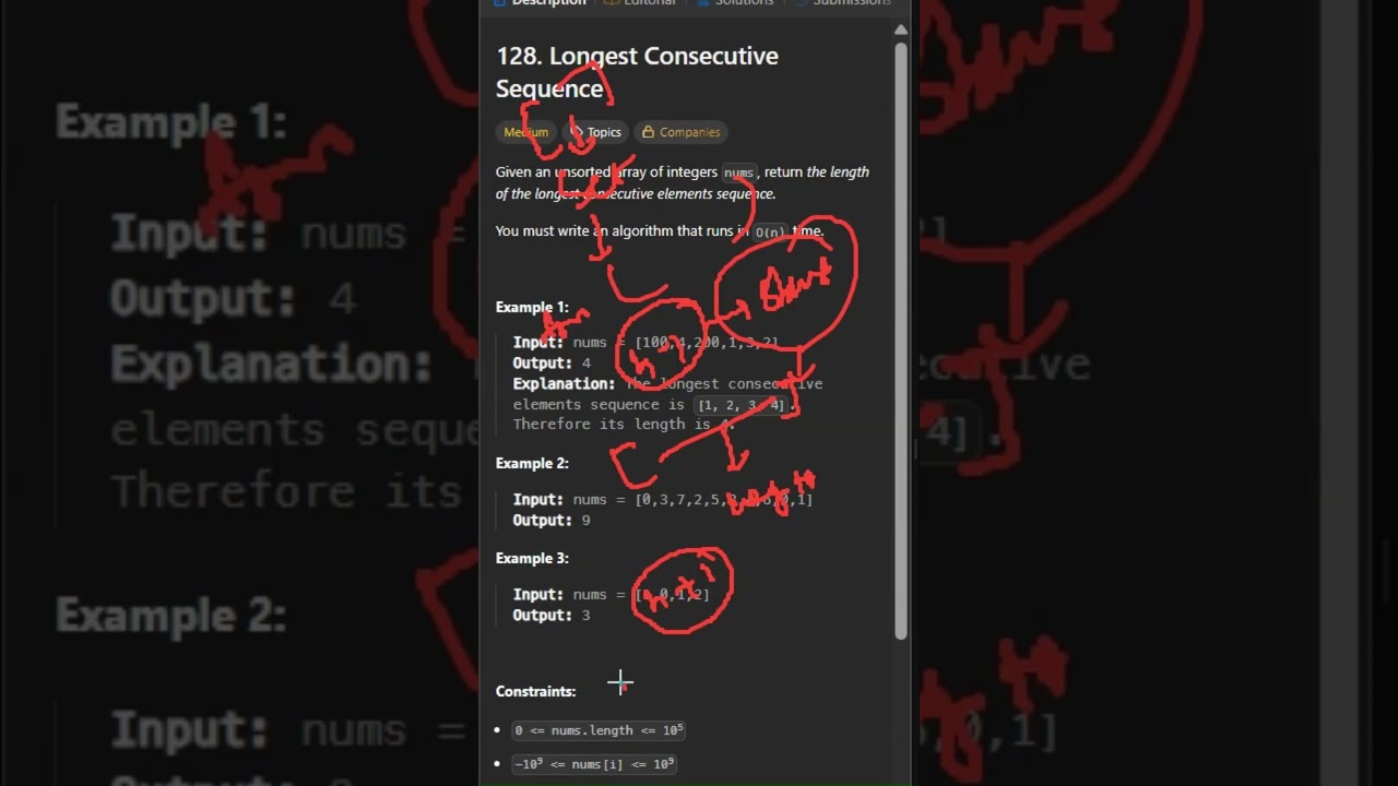 Longest Consecutive Sequence 🔥 O(n) Trick | #leetcode #coding #dsa #javascript #viral #viralshort