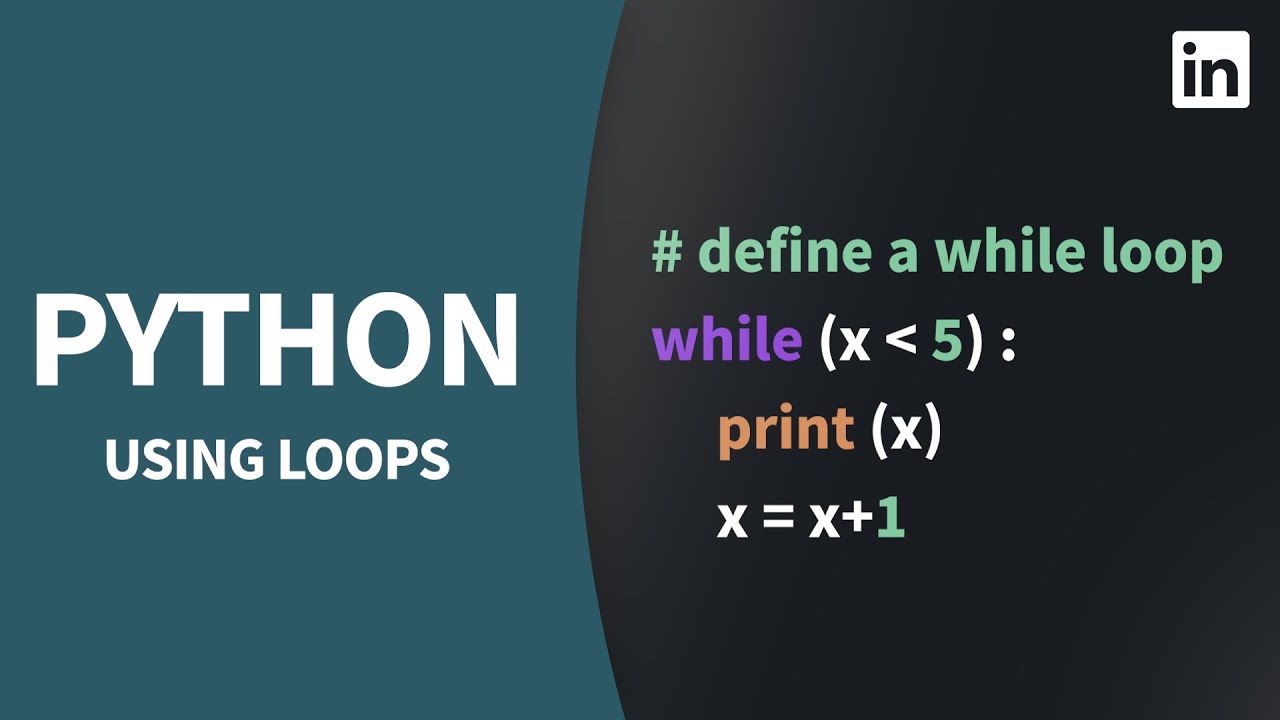 Python Tutorial - Repeating code with LOOPS