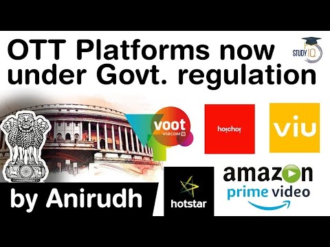 OTT platforms in India comes under Government regulation - Should they be regulated? #UPSC #IAS