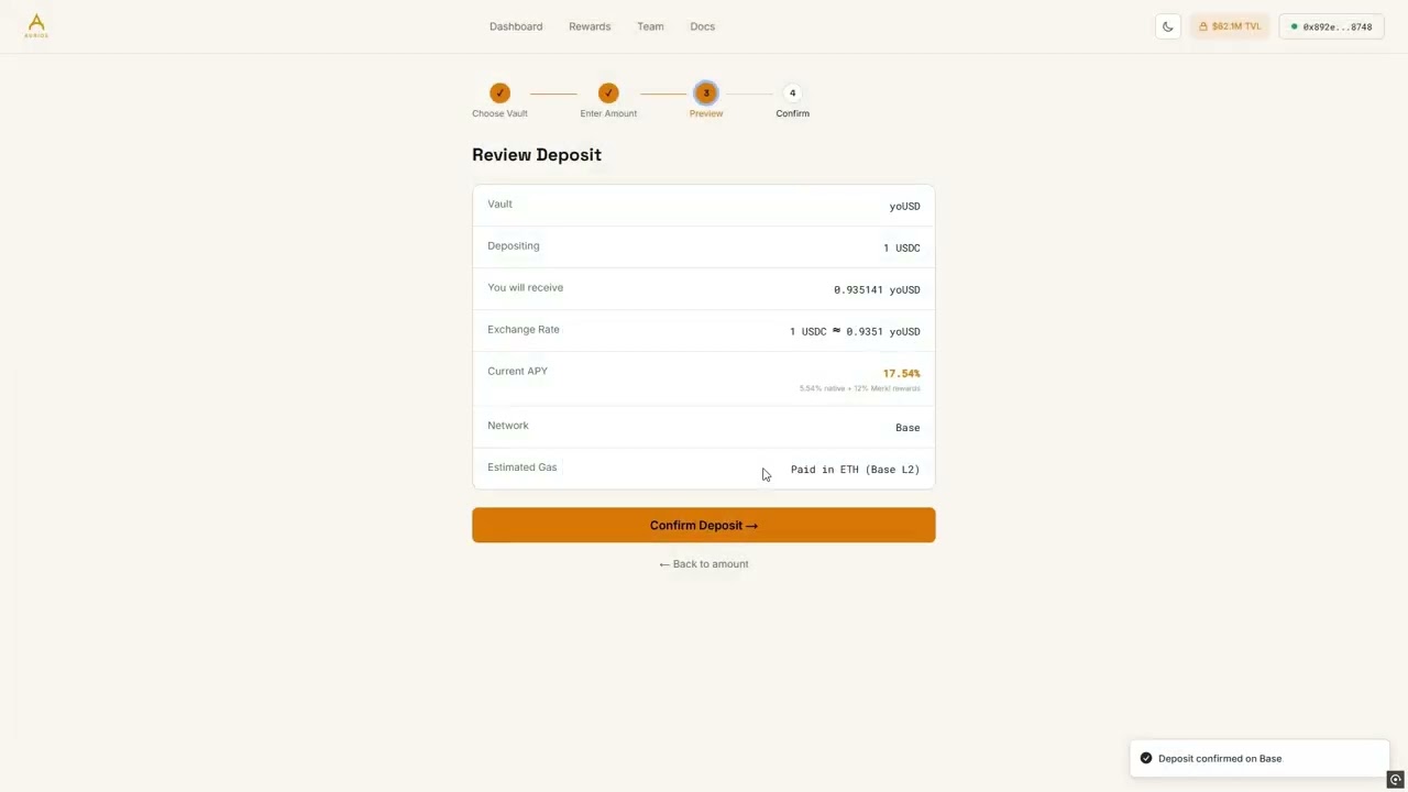 Aurios — DAO Treasury Management on YO Protocol