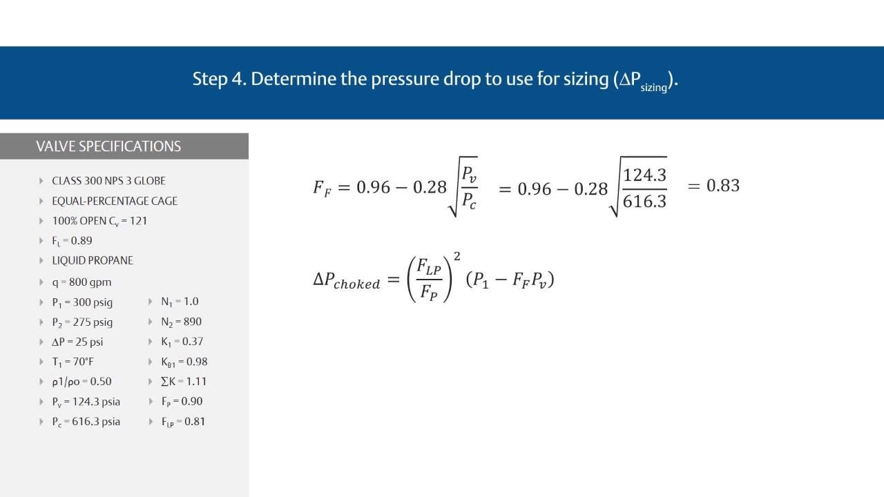 How to Size a Control Valve for Liquid Flow