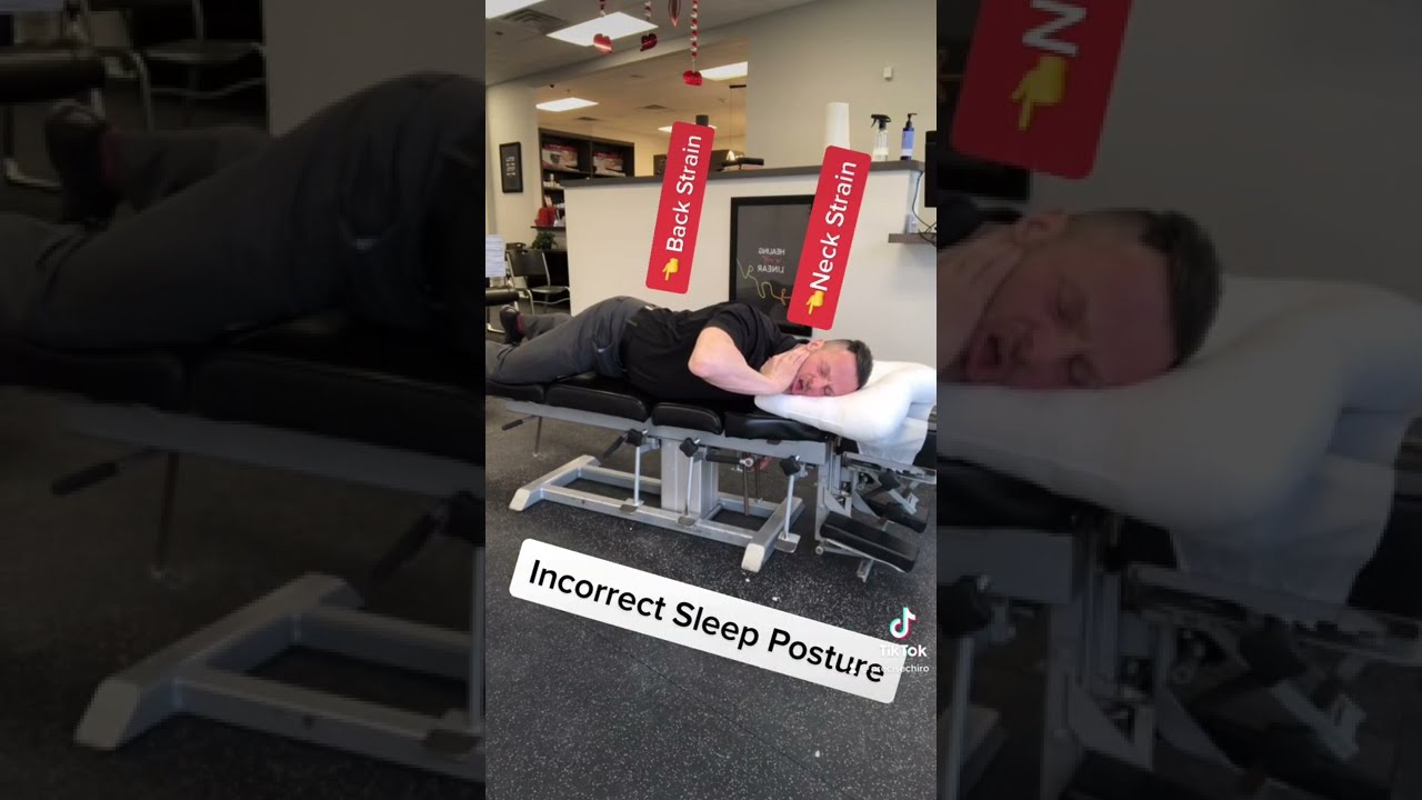 Correct vs Incorrect Sleep Posture