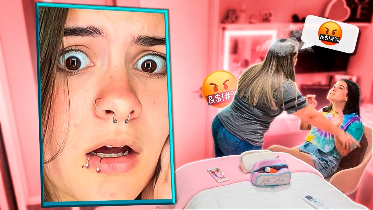 COLOQUEI VÁRIOS PIERCINGS NO ROSTO SEM MINHA MÃE SABER - CAROL TEIXEIRA