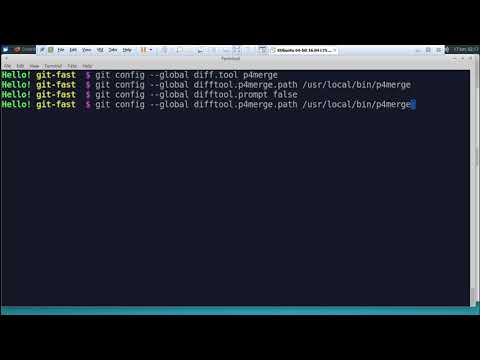 064 Configuring Git Diff and Merge tool p4merge for Linux Lab