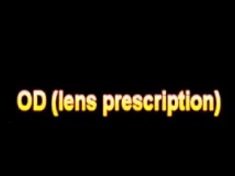 What Is The Definition Of OD lens prescription