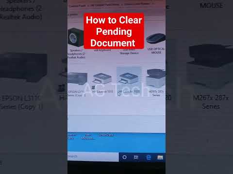 ll How to Clear Pending Document in Printer ll #agtech #anantatech #printer clear pending document