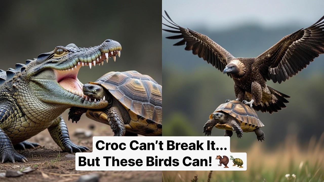 Unbreakable Turtle Shell vs 3,700 PSI Crocodile Bite🦅🐢