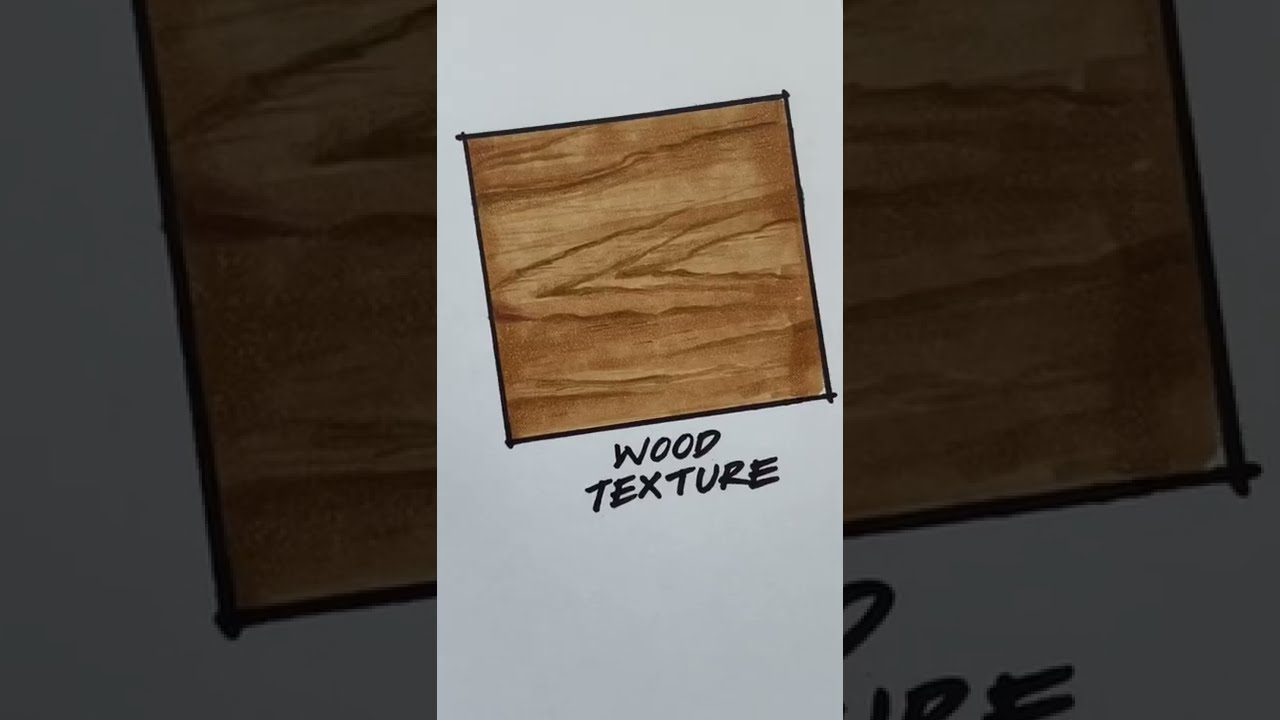 interior design | wood texture | quick marker render how to