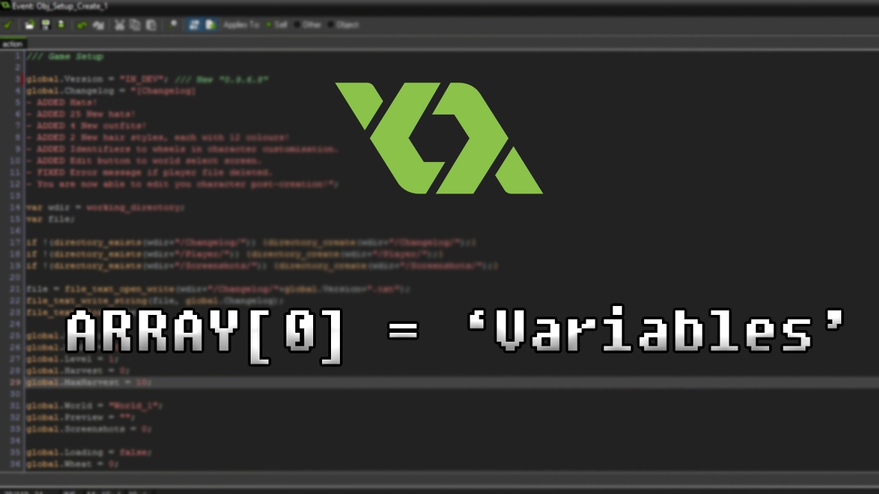 [GAMEMAKER] Array Variables and Uses