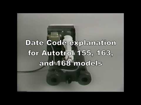 Date Code explanation for Autotrol 155, 163, and 168 models