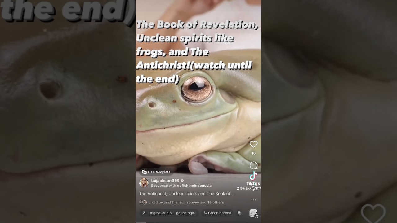 Unclean spirits like FROGS in REVELATION!
