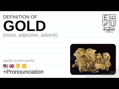 GOLD meaning, definition & pronunciation | What is GOLD? | How to say GOLD