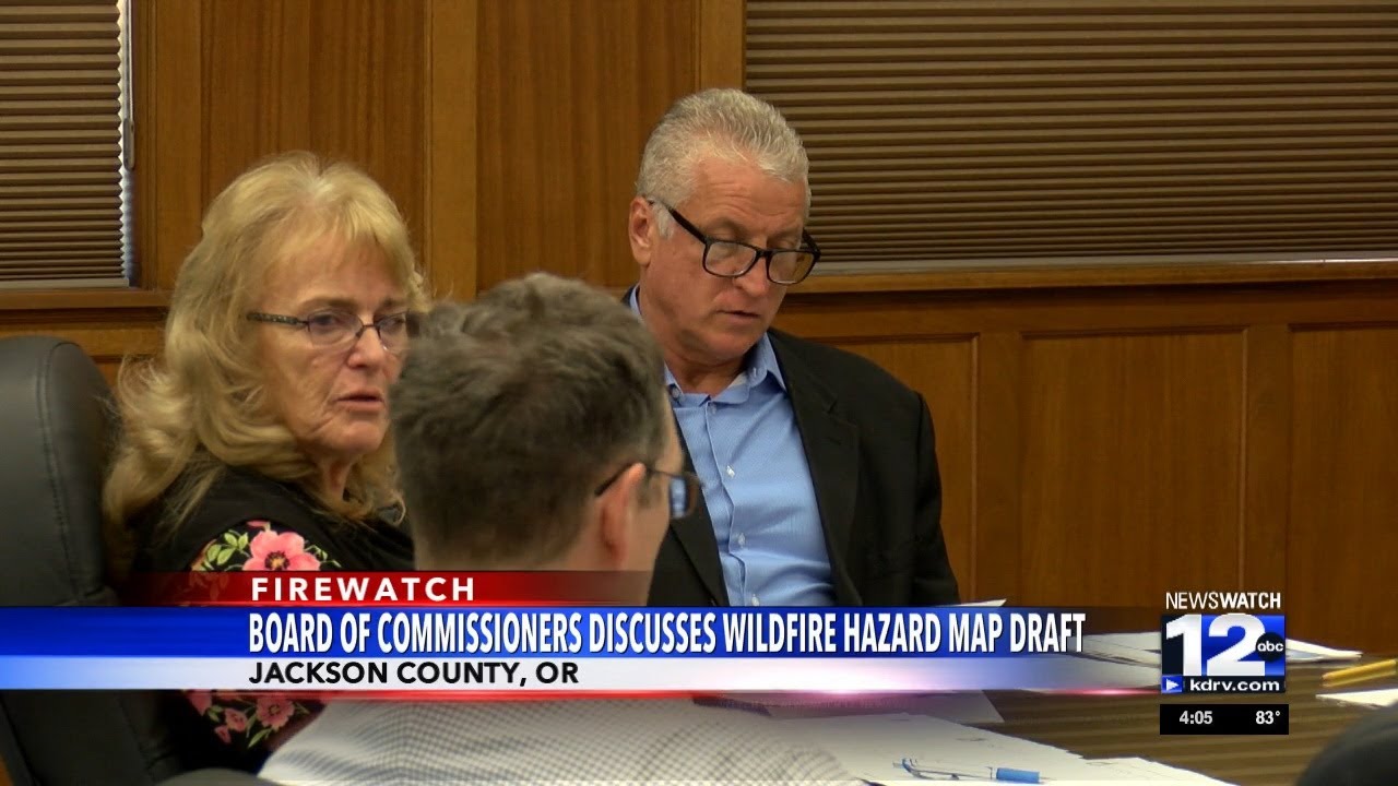 Jackson County Board of Commissioners discusses wildfire hazard map
