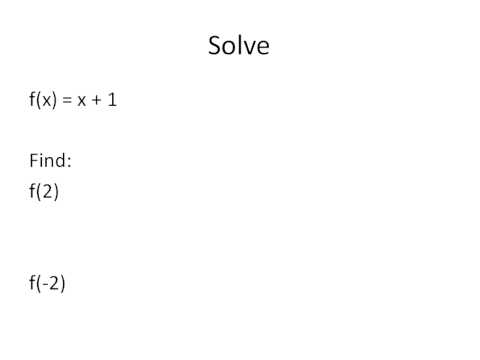 Solving Functions – D-Squared Math
