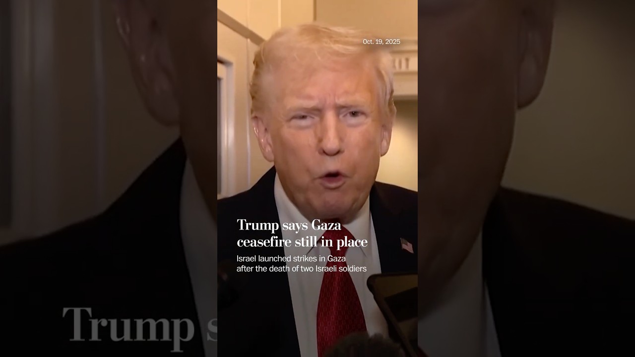 Trump says Gaza ceasefire still in place