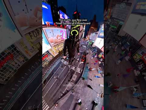 Flying Car in NYC with SkySurfer Aircraft π Flying Drone Vehicle. *Info in Comments! #shorts