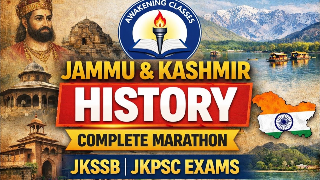 JAMMU KASHMIR HISTORY | COMPLETE MARATHON SESSION |JKSSB EXAMS |