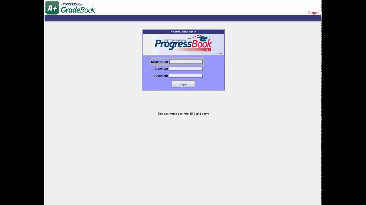Log In to GradeBook