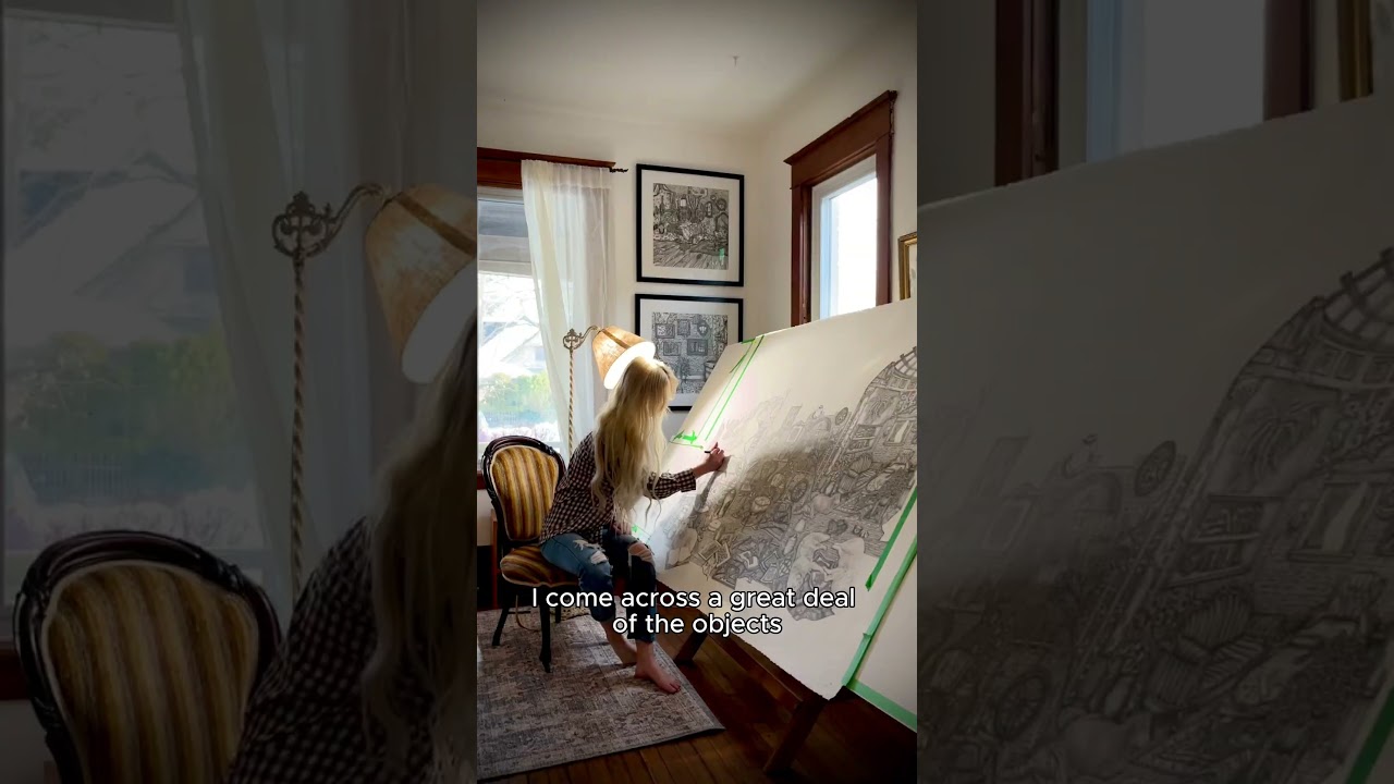 There’s a bit more to it #penandink #pendrawing #artiststudio #penart