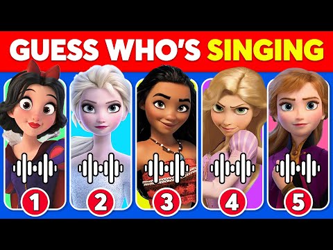 Guess Who's Singing ????????️????| Disney Song Quiz Challenge | Moana, Snow White, Elsa, Rapunzel, Mirabel