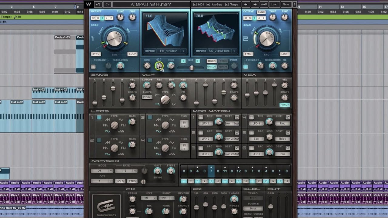 Waves Codex Synth Tutorial