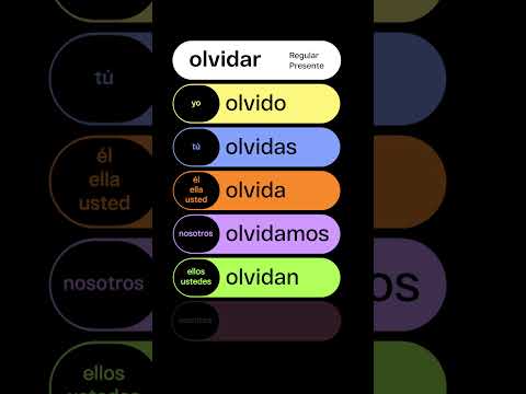 Olvidar - to forget | communication in everyday #shorts #learning #study