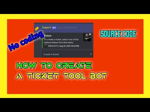 How to create a bot like ticket tool || Source Code || No coding needed || New trick