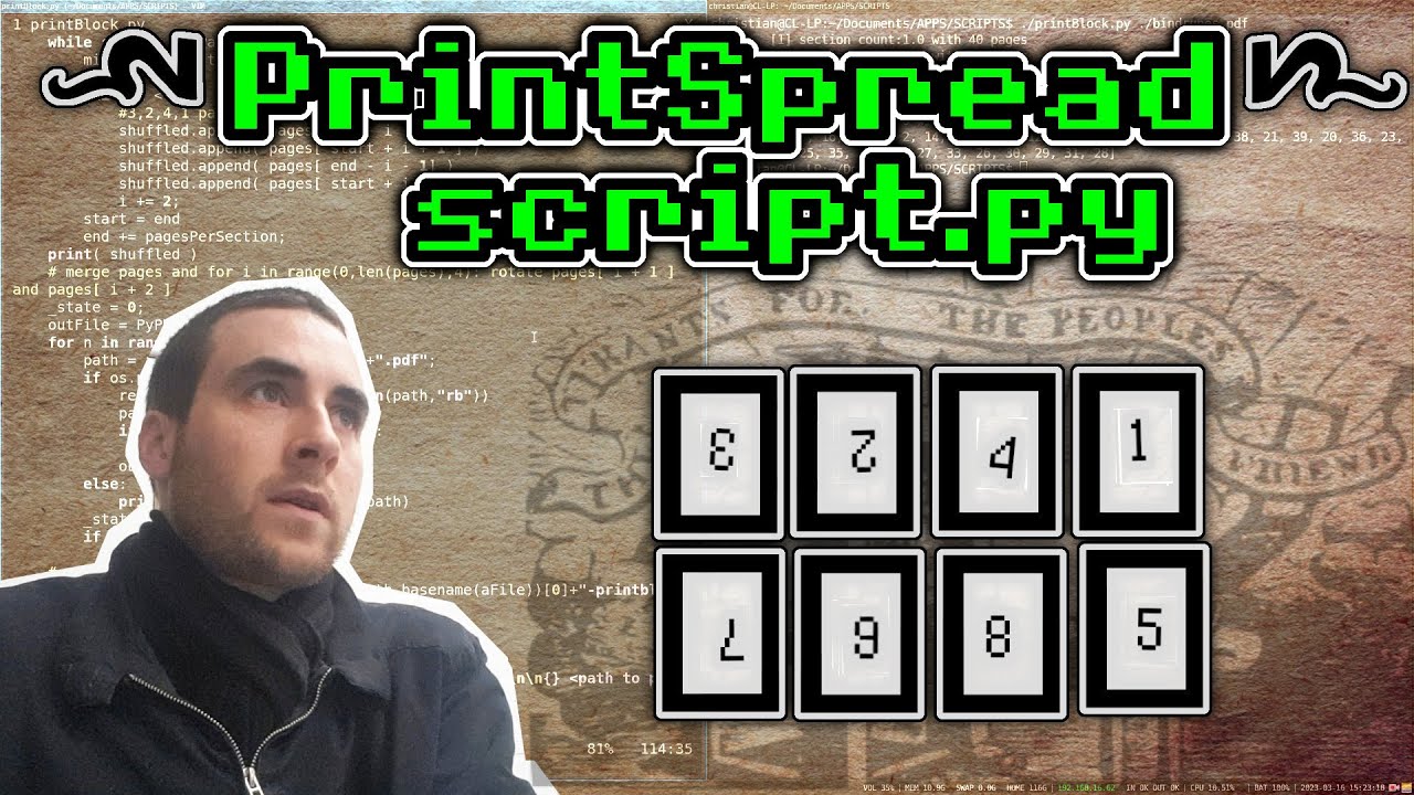 Print Spread pdf Script, for book making