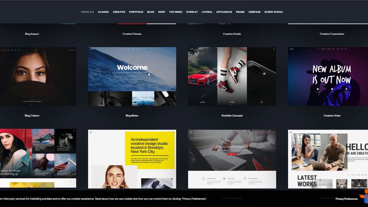 Creative Multiuse WordPress Theme Review   Uncode