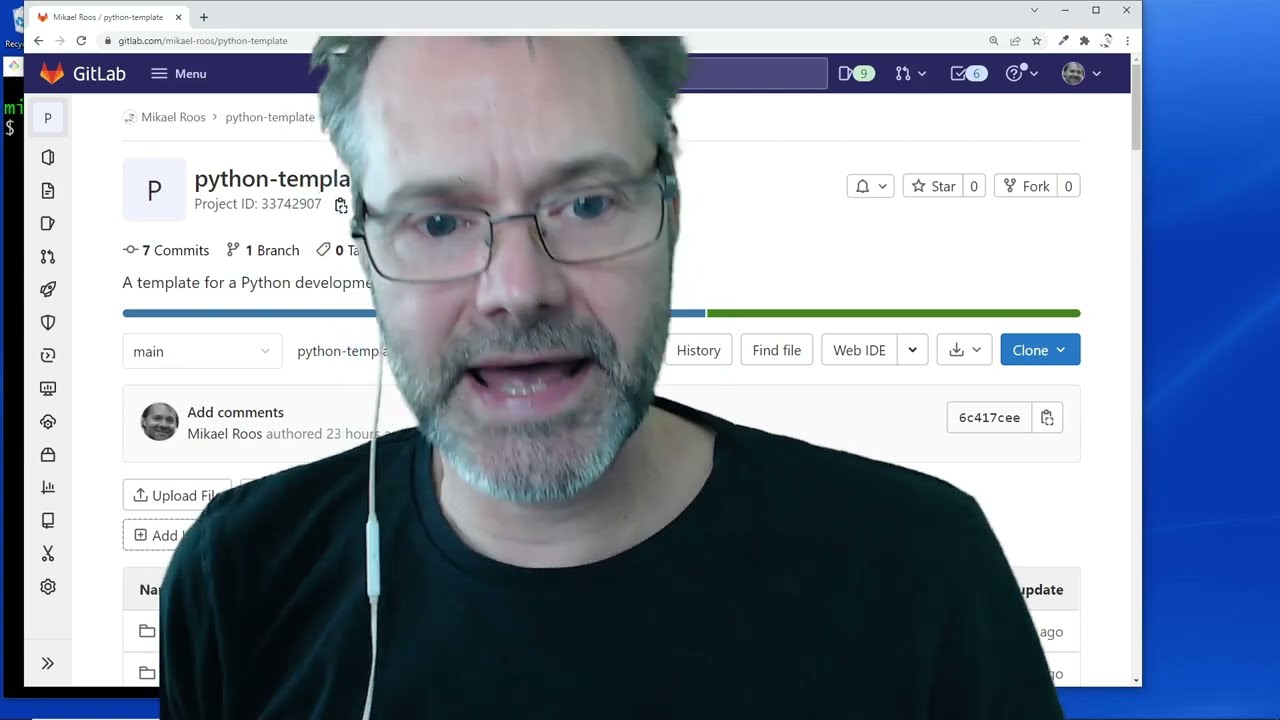 Use a template to set up your Python development project with linters and test environment