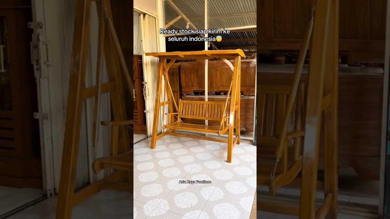 Ayunan Kayu Jati Minimalis🤩 #ayunan #ayunankayujati #ayunanteras