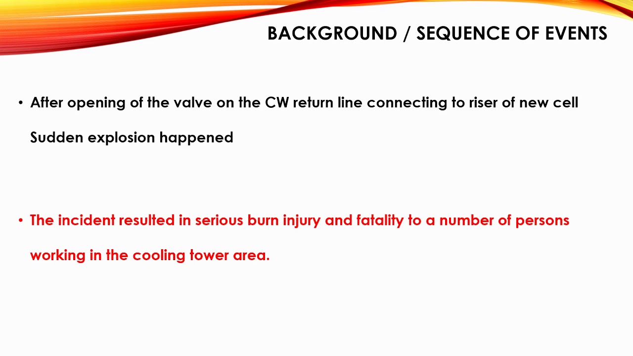 COOLING TOWER FIRE CASE STUDY