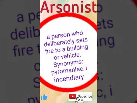 Meaning of arsonist