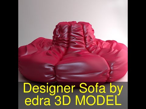 3D Model of Designer Sofa by edra Review