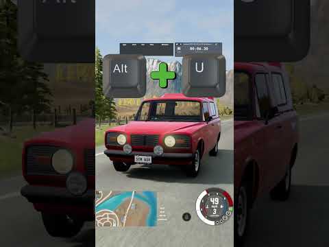 BeamNG Tips & Tricks No.1 π Hide UI #shorts