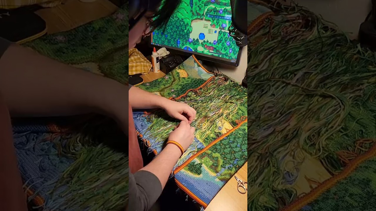 Part 1 #crochet #stardewvalley #transgender #fiberartist #embroidery