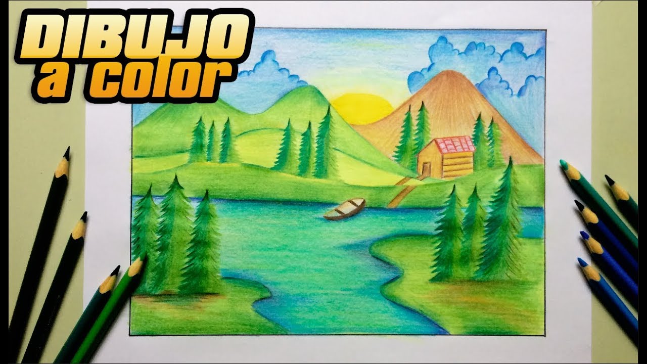 PAISAJE A COLOR SENCILLO