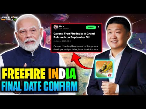 🥳Free fire india release date Confirmed 🤯😳| Free fire india launch date 2024 ||
