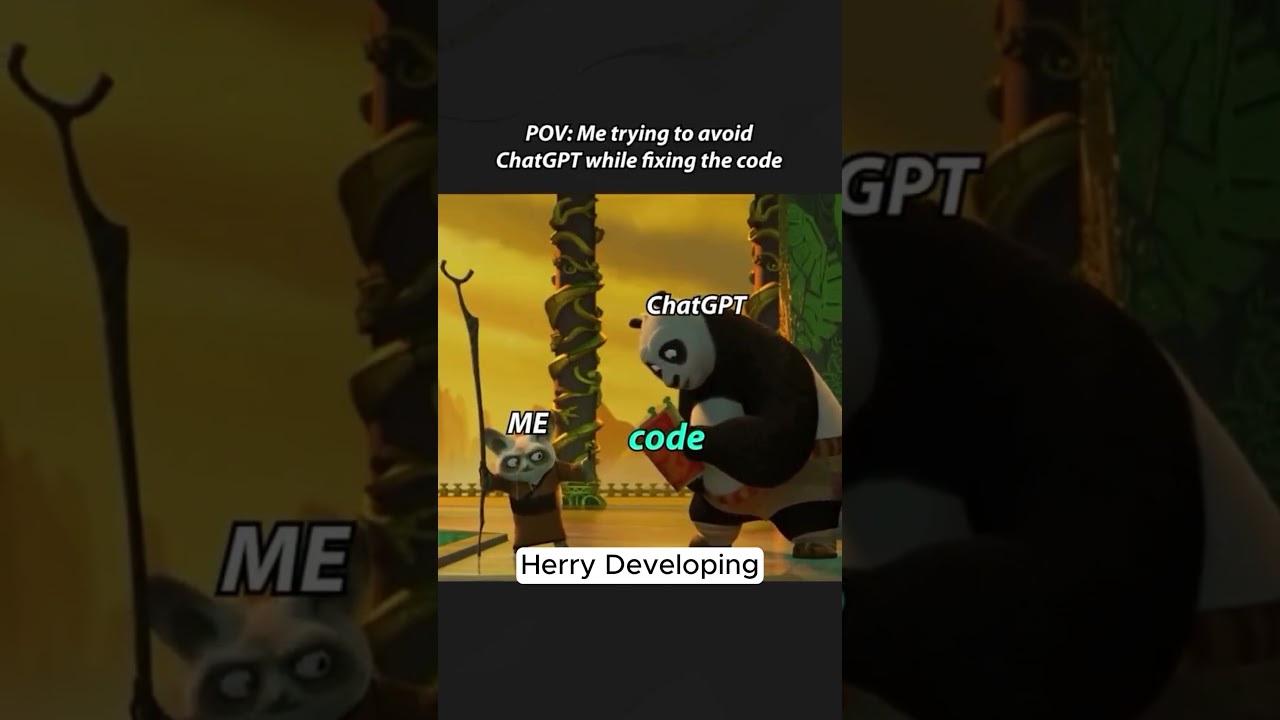 😂 Me Trying to Fix Code Without ChatGPT! 🤯 | The Struggle is Real! 💻🔥 #shorts #shortvideo #video