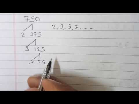 factor tree of 750 | prime factor tree |