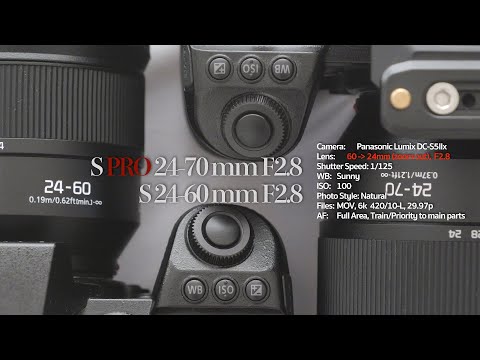 Side by Side, SPRO24-70 mm vs. 24-60 mm, Train Tracking