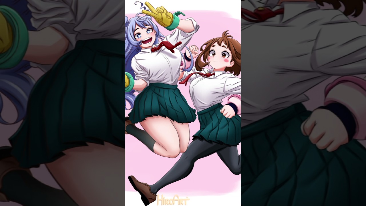 Nejire & Uraraka! 😍 #mha #myheroacademia #uraraka #nejire #ochaco #ochacouraraka #nejirehado #hado
