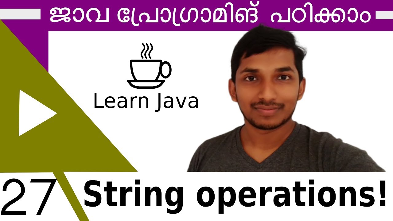 27 String Operations Java Malayalam Tutorial