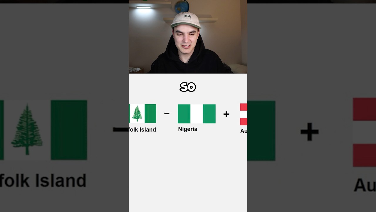 FLAG MATHS! Combining countries flags to create other countries #country